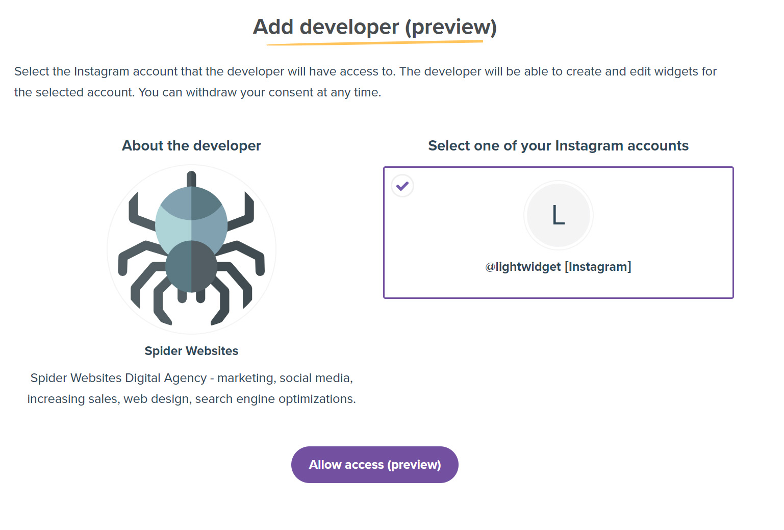How to create a widget for my client? | Support | LightWidget