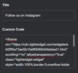 How to add Instagram widget to GoDaddy | LightWidget