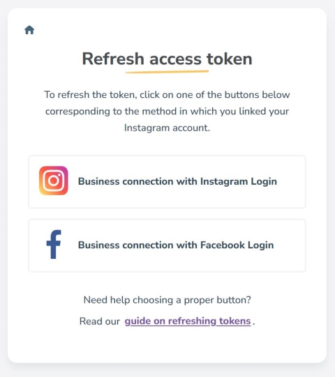 How to refresh the expired access token? | Support | LightWidget