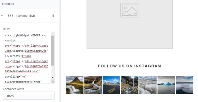 How to add Instagram widget to Shopify Store | LightWidget